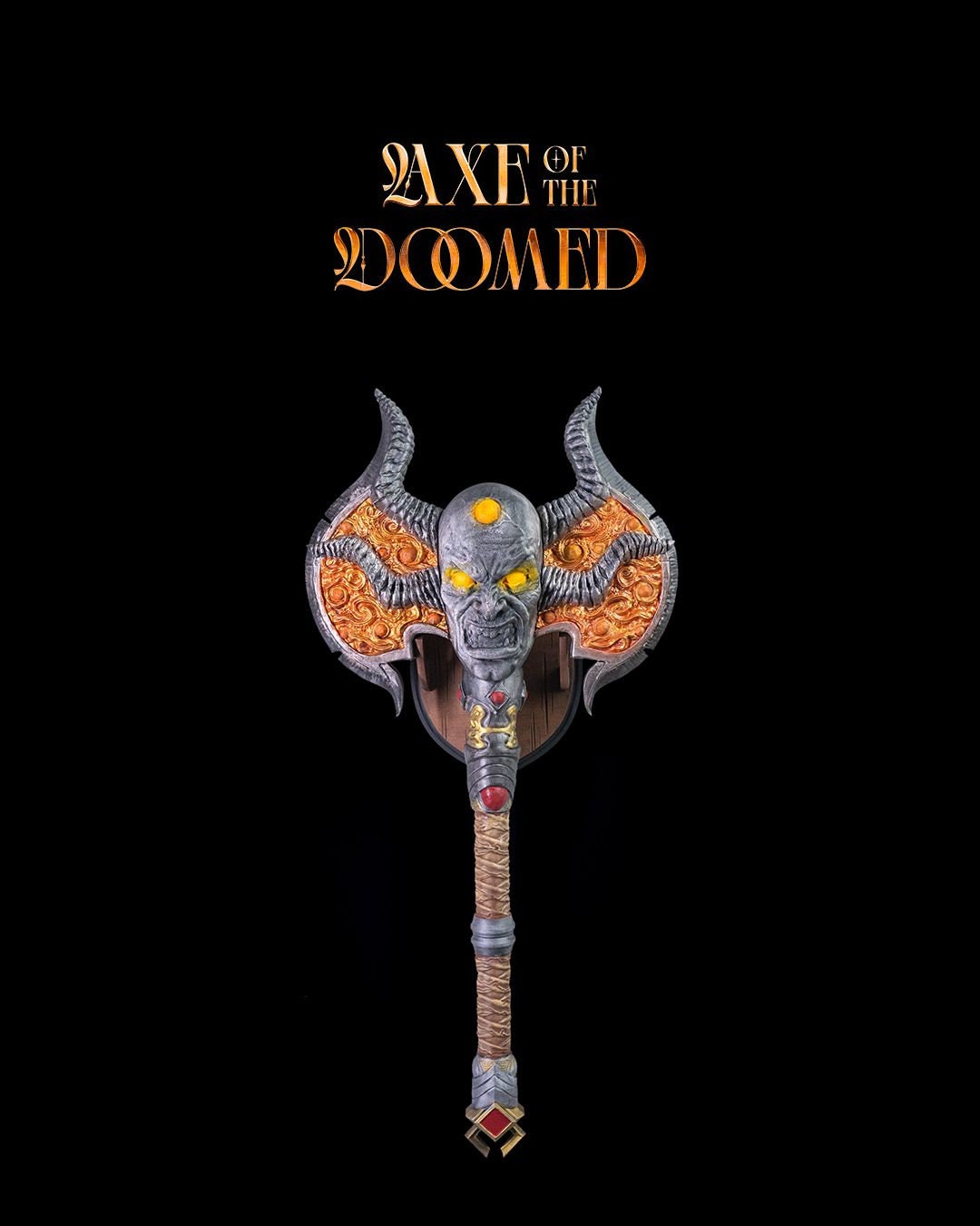 Life-size Axe of the Doomed: Hellfire Magic Weapon for Cosplay, RPG ...