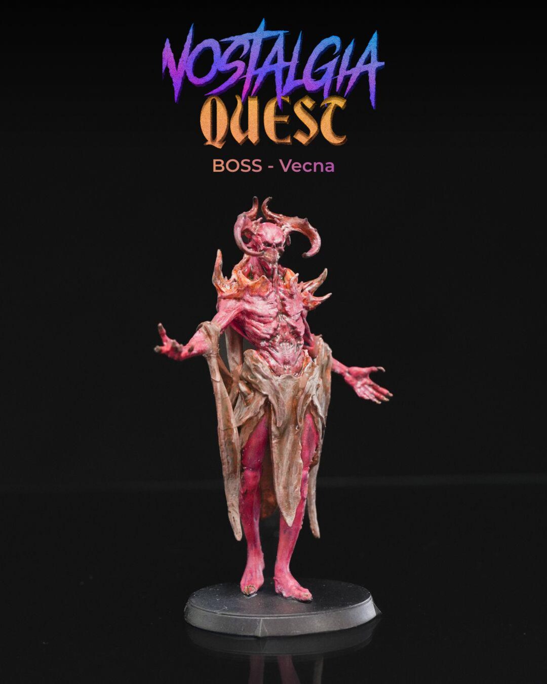 Cripta Studios Vecna Boss Base Miniature Set - Fantasy RPG Boss and ...