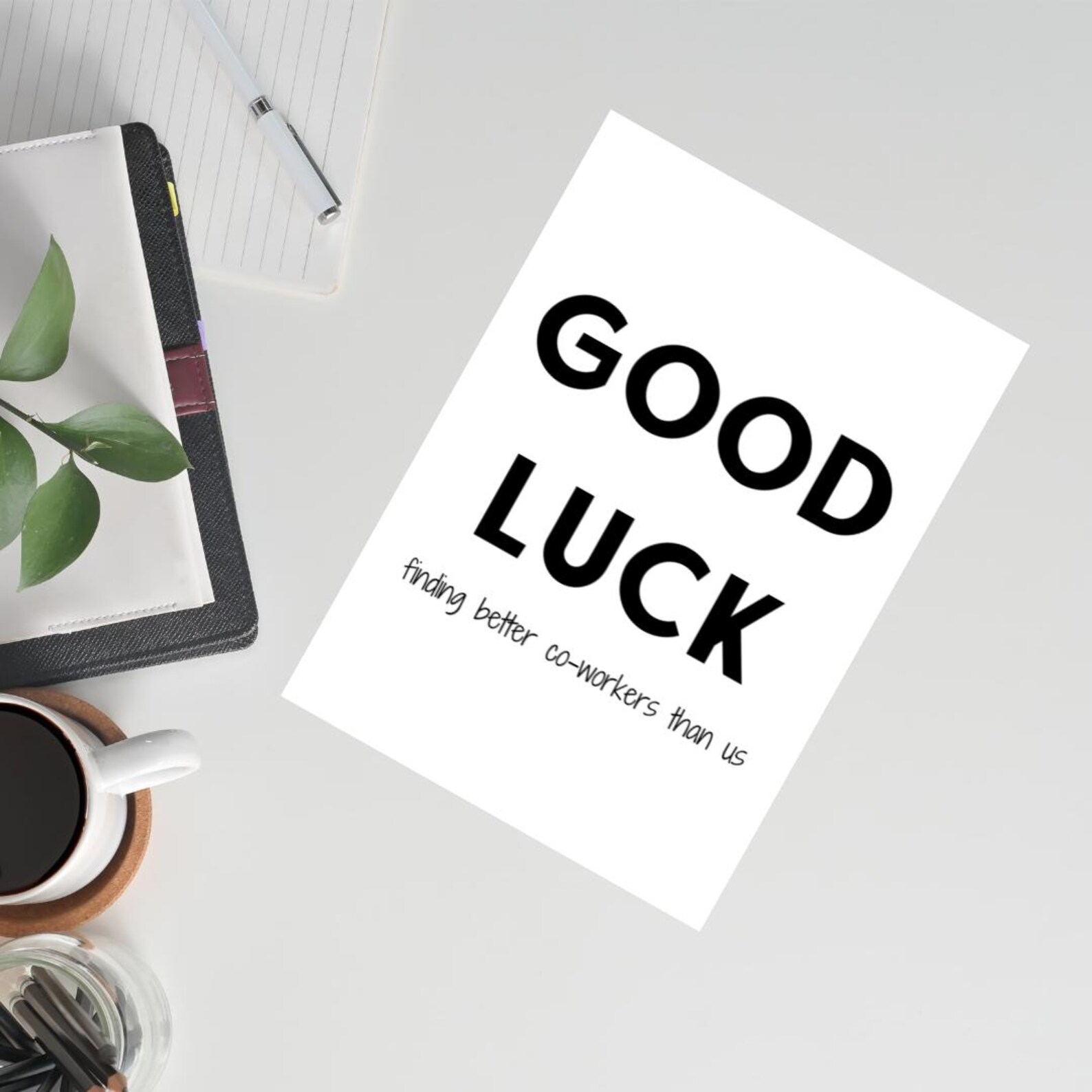Farewell Card for Co-workers, Goodbye and Good Luck, Funny Farewell ...