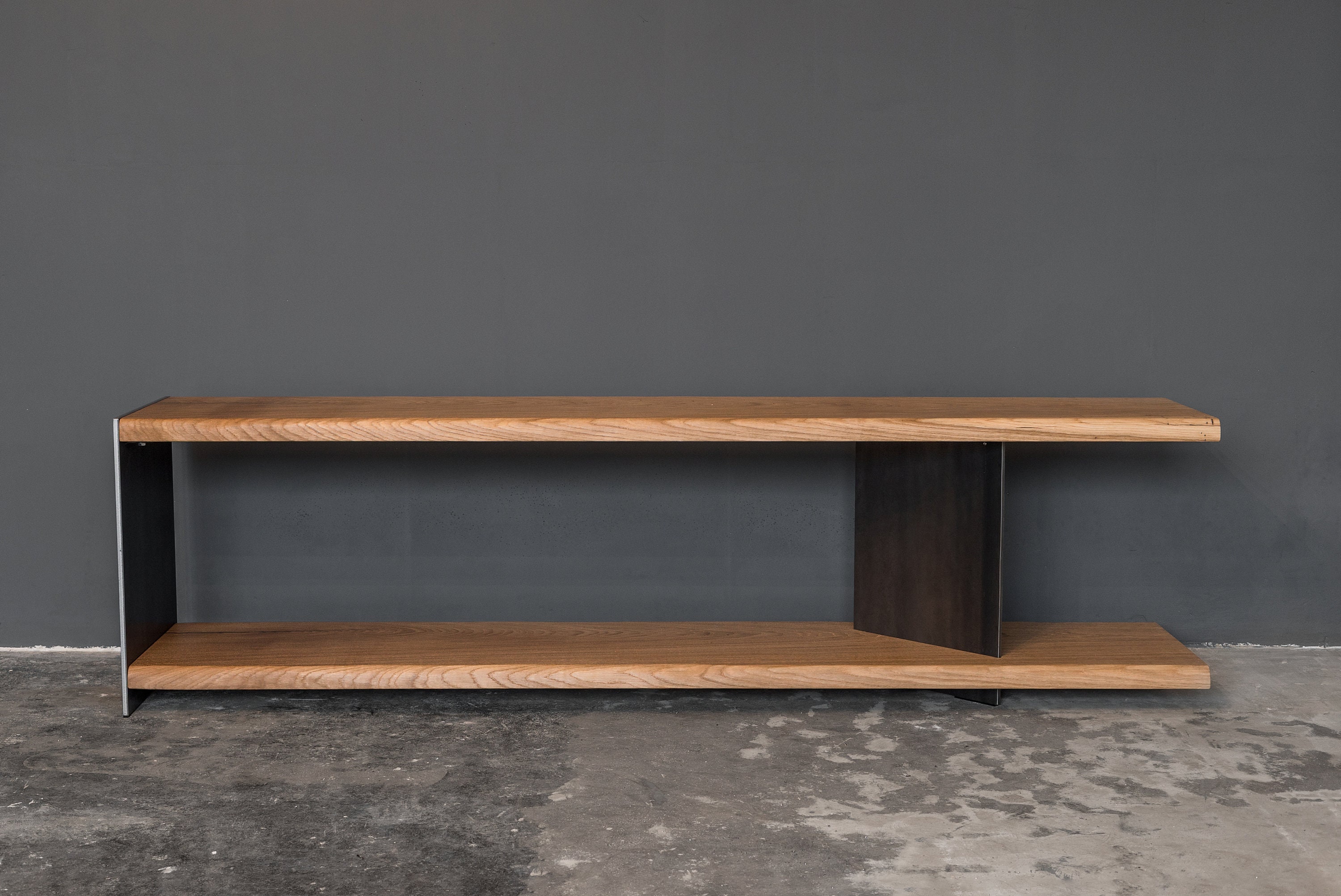 Eichenholz Lowboard Sideboard Stahl Massiv - Etsy.de