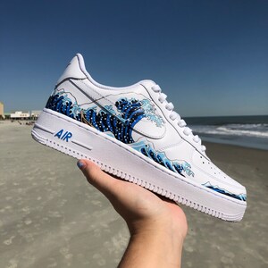 Great Wave Custom Shoes - Etsy