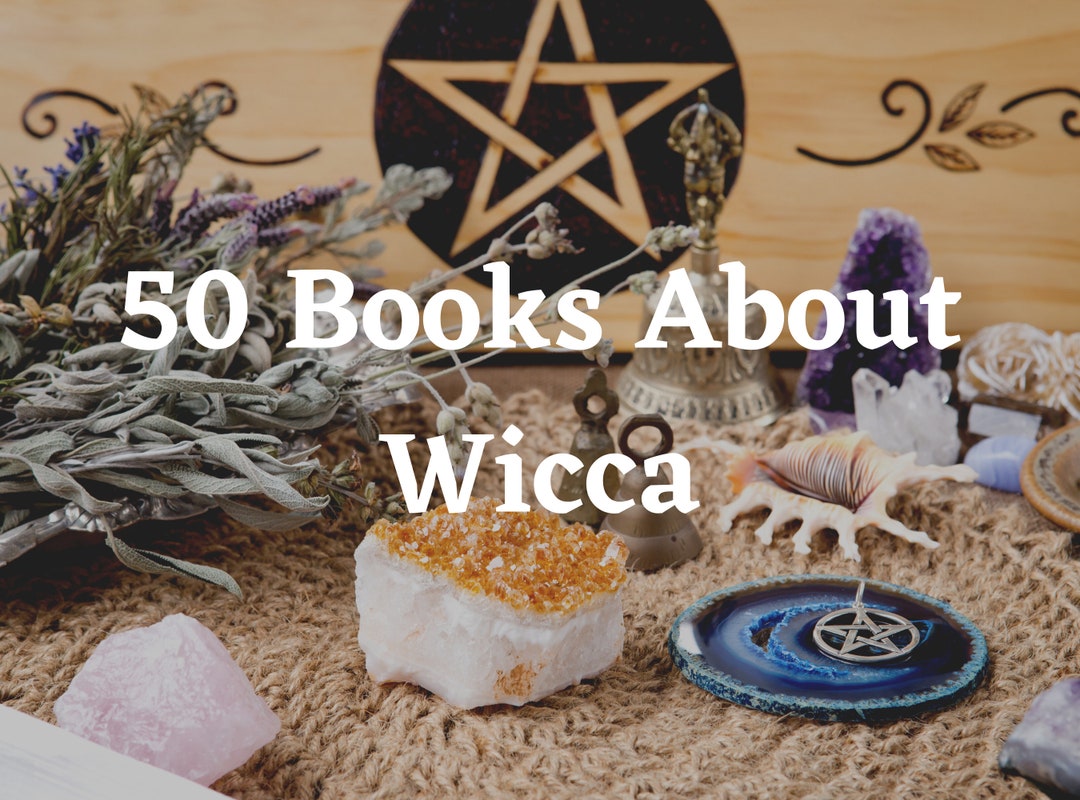 50 Wicca Books Occult Books Book Collection Wiccan Beginners Witch Kit ...