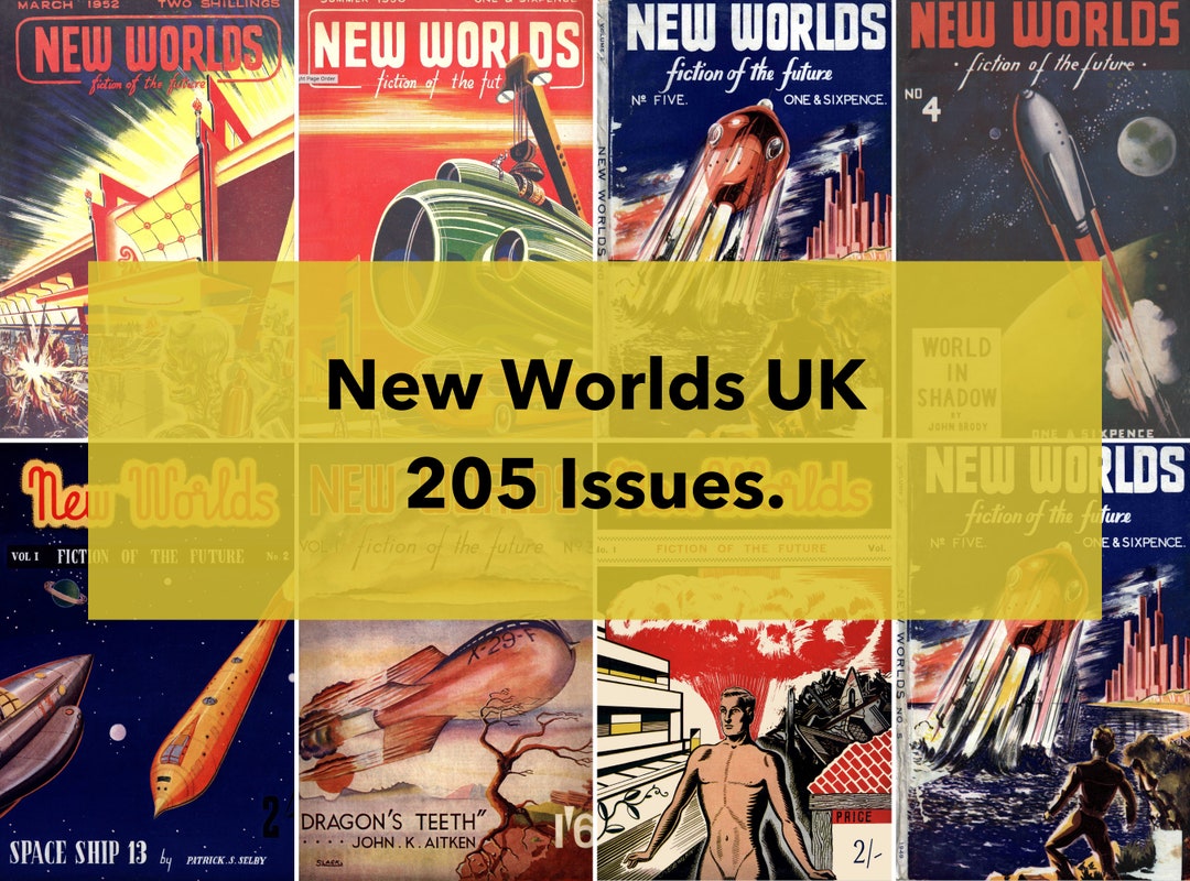 Sci Fi Magazine Digital Magazine 205 New Worlds UK, Illustrated Books ...
