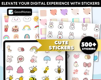 Cute Digital Sticker Pack , Cute Daily Icon , Kawaii Digital Stickers ...
