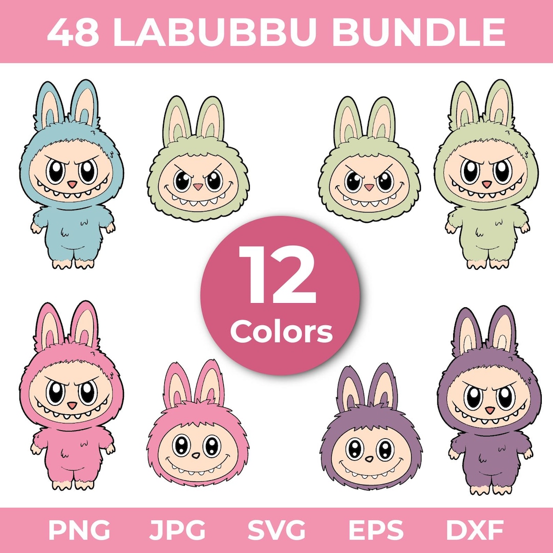Labubu Svg, Labubu Png, Labubuu sublimation, conception de t-shirt ...