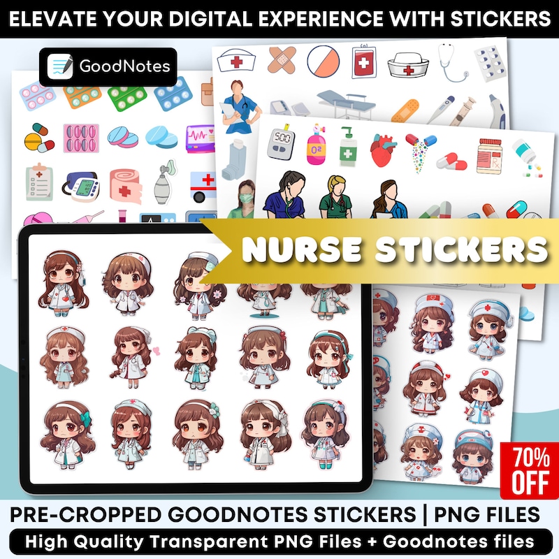 Nurse Stickers - Etsy
