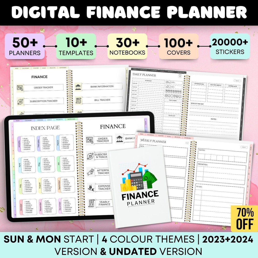Digital Budget Planner, Finance Tracker, Goodnotes Budget Planner ...