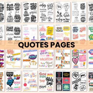 Printable Vision Board Kit: 300+ Motivational Stickers, Quotes (PDF) - Etsy