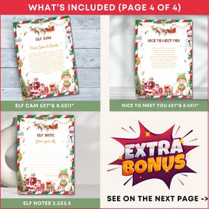 Editable Elf Christmas Set, Printable Elf Letter Bundle, Elf Arrival ...