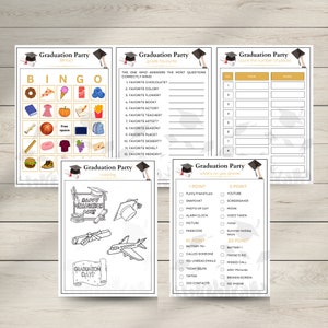 30+ Printable Graduation Party Games With Answer Sheets, 2024 ...