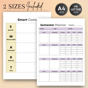Printable Teacher Planner 2024-2025: Lesson Plans, Schedules (A4/US ...