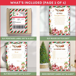 Editable Elf Christmas Set, Printable Elf Letter Bundle, Elf Arrival ...