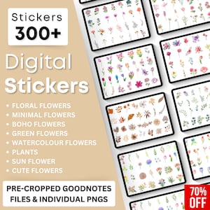 Flower Stickers - Etsy