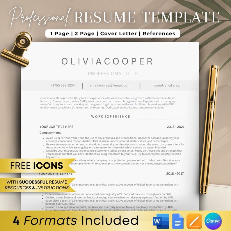 Resumes - Etsy