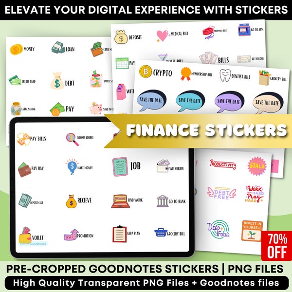 Finance Stickers - Etsy
