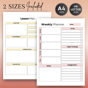 Printable Student Planner, Digital Student Planner, Grade Tracker ...