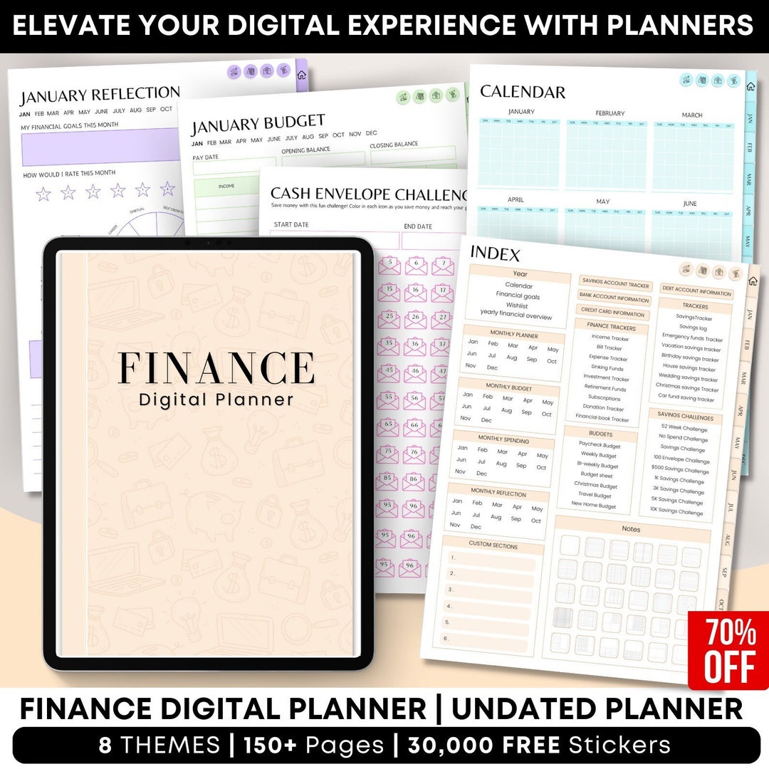 Digital Budget Planner, Finance Tracker, Finance Planner, Digital ...
