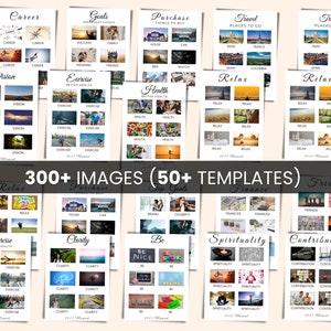 Ultimate Vision Board Kit Bundle 2023 Vision Board Printable Law of ...