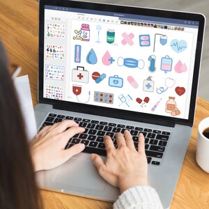 250+ Nurse Stickers, Nurse Png Stickers, Nurse Svg Bundle, Sticker ...