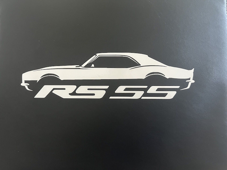 1967-69 Camaro RS/SS - Premium Vinyl Decal - Size 8.5” X 2.5” - Etsy