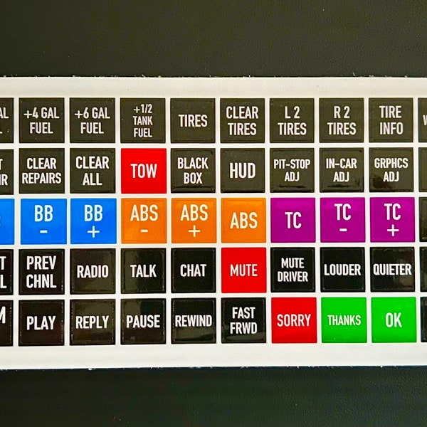 Racing Button Stickers - Etsy