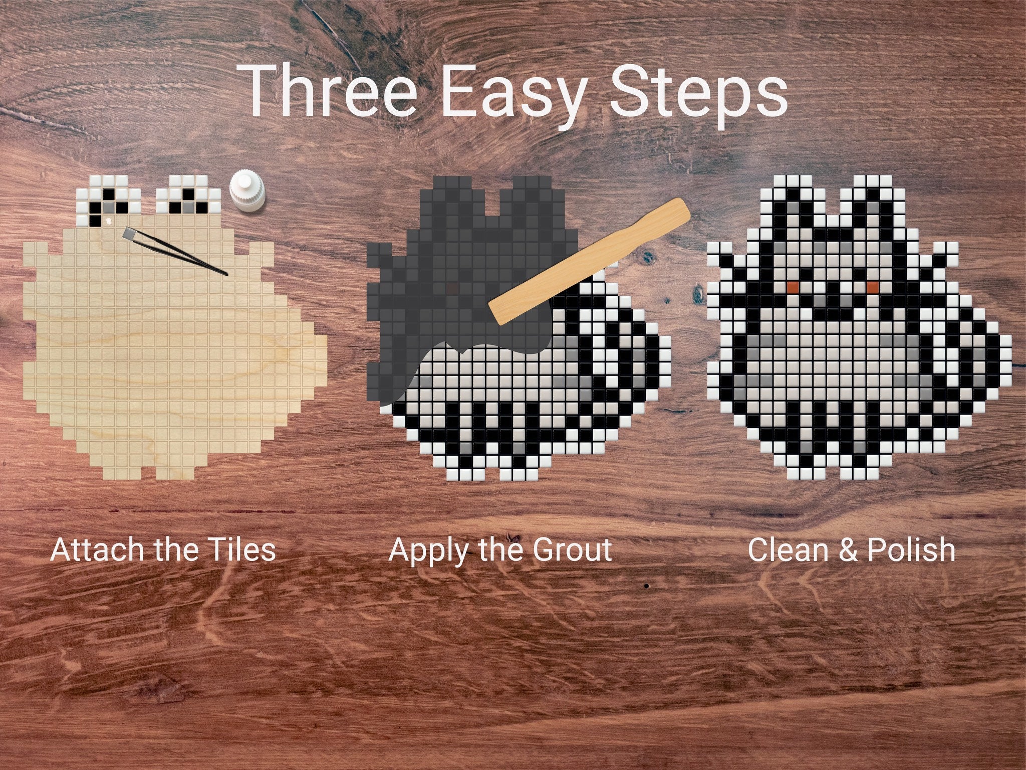 Cat Mosaic Craft Kit | Three Designs | Everything You Need | Accessible ...