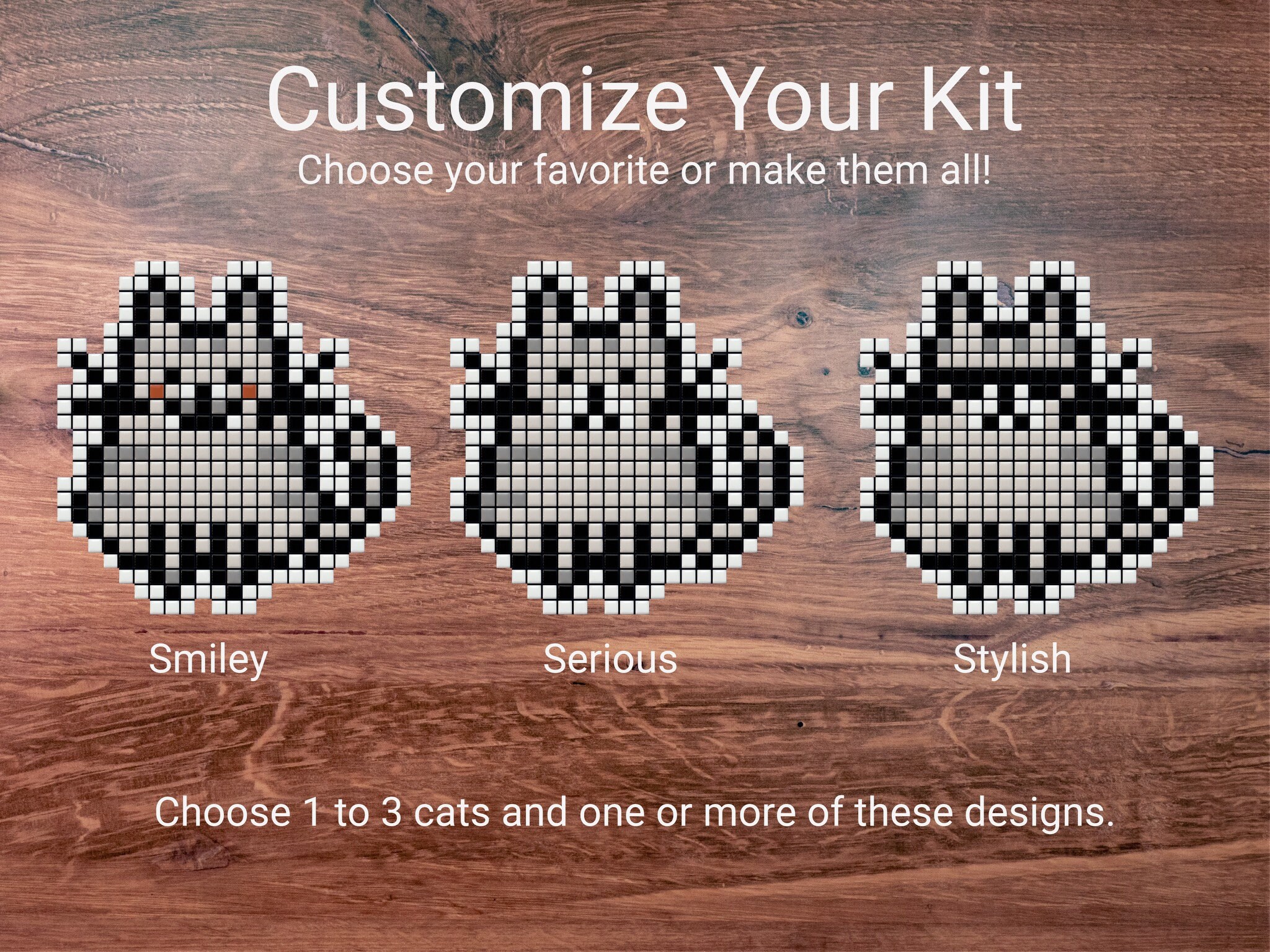 Cat Mosaic Craft Kit | Three Designs | Everything You Need | Accessible ...