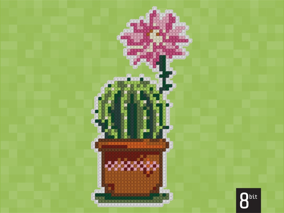 Flowering Cactus Pattern | Includes Four Variations | Needlepoint ...