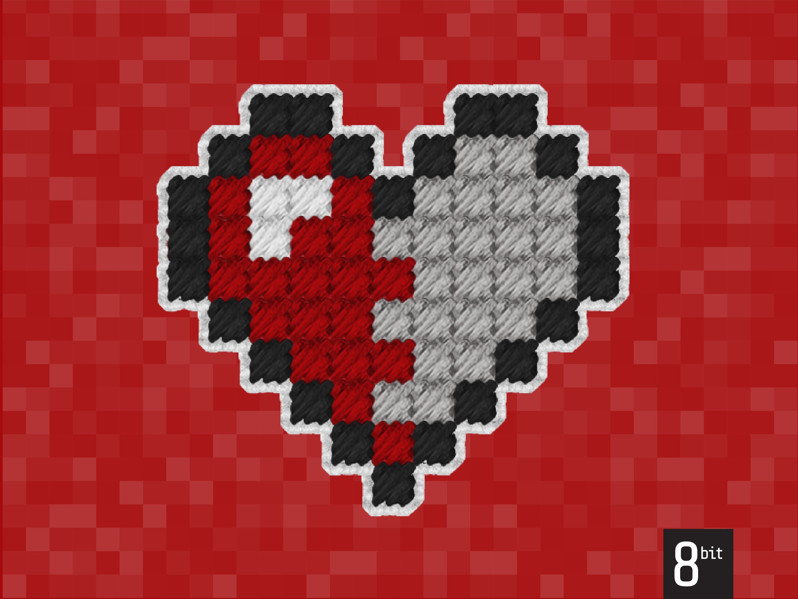 Heart Pixel Pattern for Beginners | Includes Four Variations | Great ...