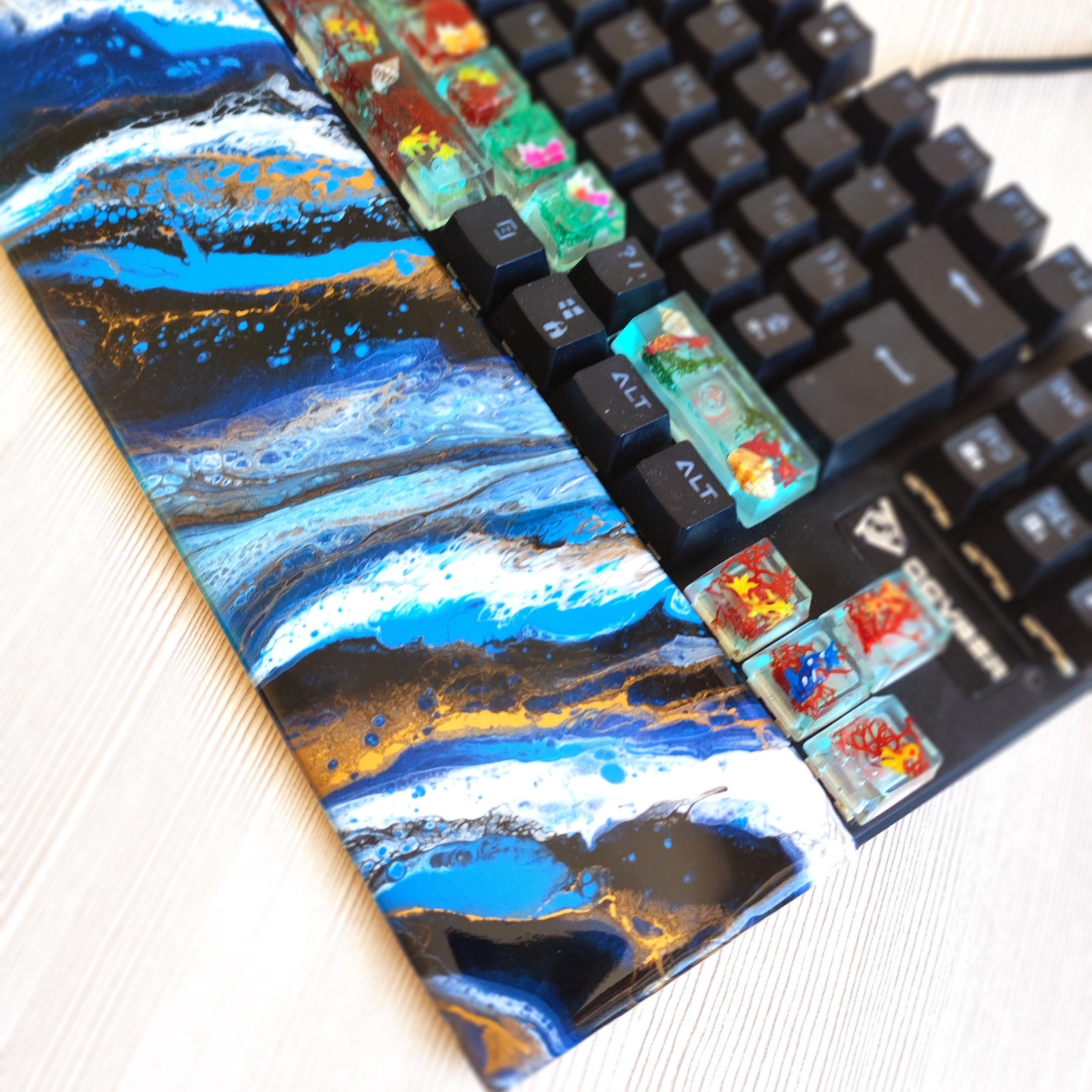 Resin Wrist Rest Compact Keyboard Wrist Rest Mechanical - Etsy
