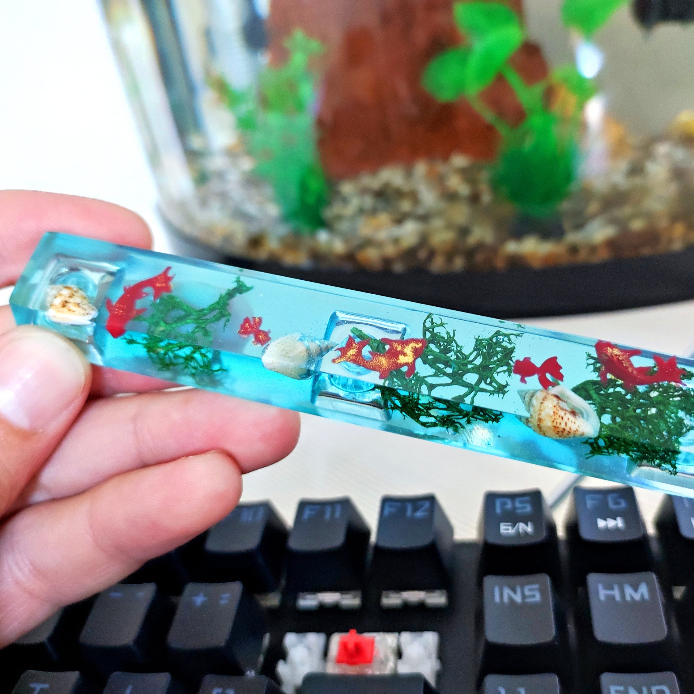 Cherry Ocean Resin Spacebar Keycap Custom Spacebar Artisan - Etsy