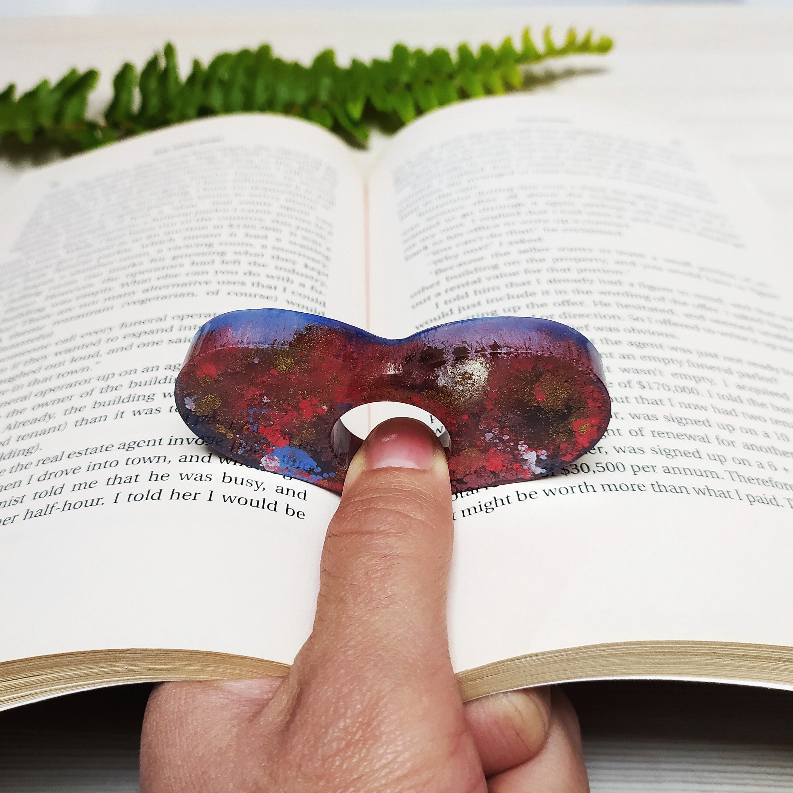Bright Book Page Holder, Resin Thumb Page Holder, Reading Holder ...