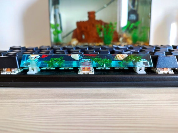 Cherry Ocean Resin Spacebar Keycap Custom Spacebar Artisan - Etsy