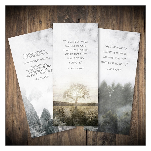 Tolkien Bookmarks - Etsy