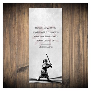 3 Printable Miyamoto Musashi Bookmarks | Musashi Quotes | Book of Five ...