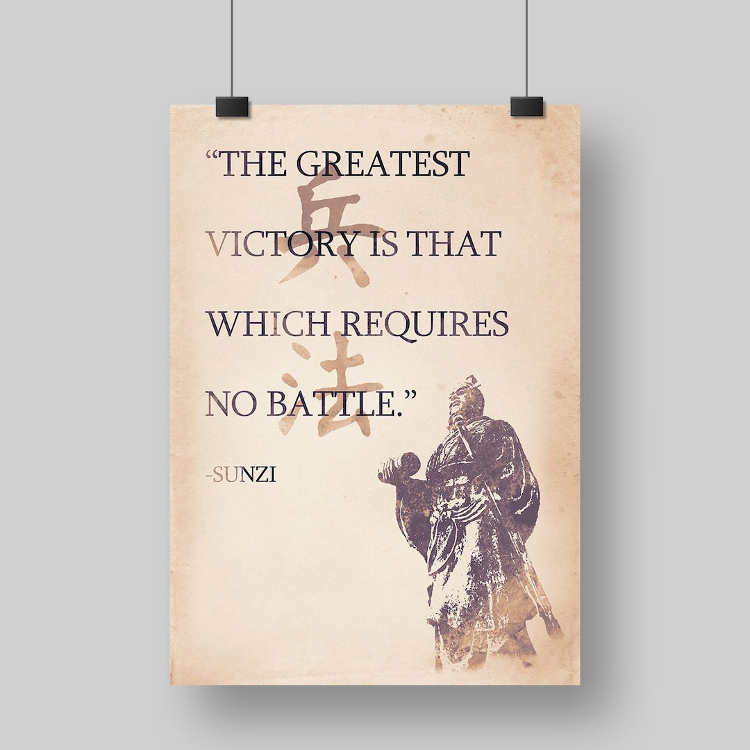 Sunzi / Sun Tzu / Sun Zu Quote / the Art of War A3 - Digital Printable ...