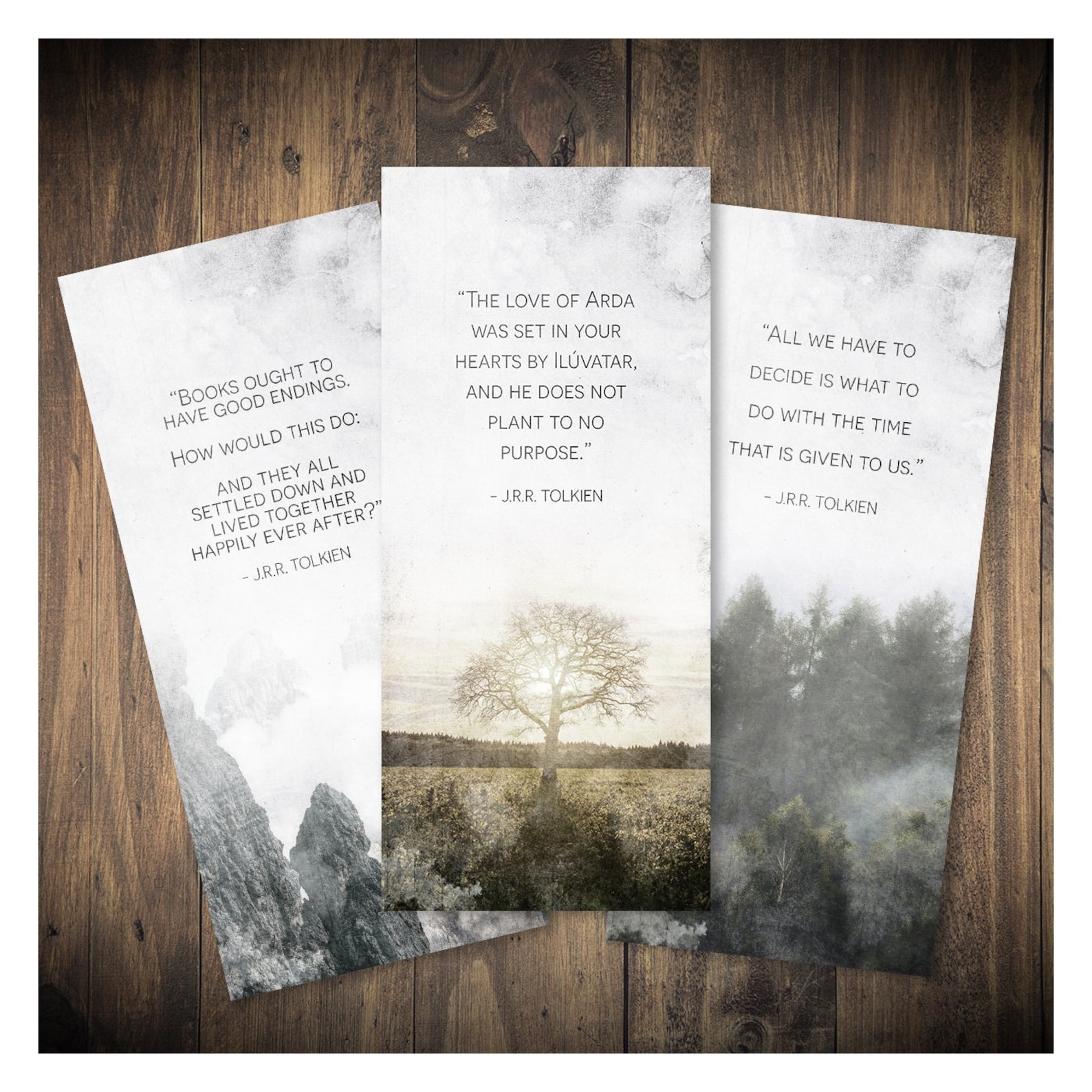 3 Printable Tolkien Bookmarks Tolkien Quotes J.R.R. - Etsy