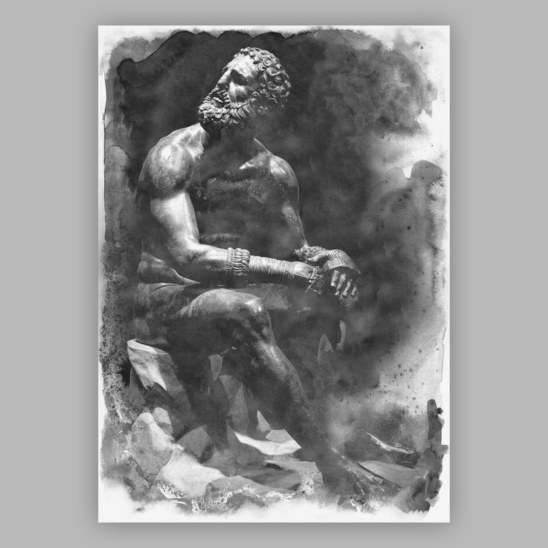 Boxer at Rest / Boxer of the Quirinal / Bronze Boxer / Greek Sculpture ...