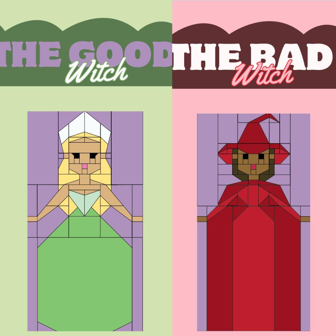 PDF Patterns: Good and Bad Witch - Etsy
