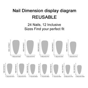 Blue, Brown, Press On, Flower, 3D Press on Nails, Handmade 3D False ...