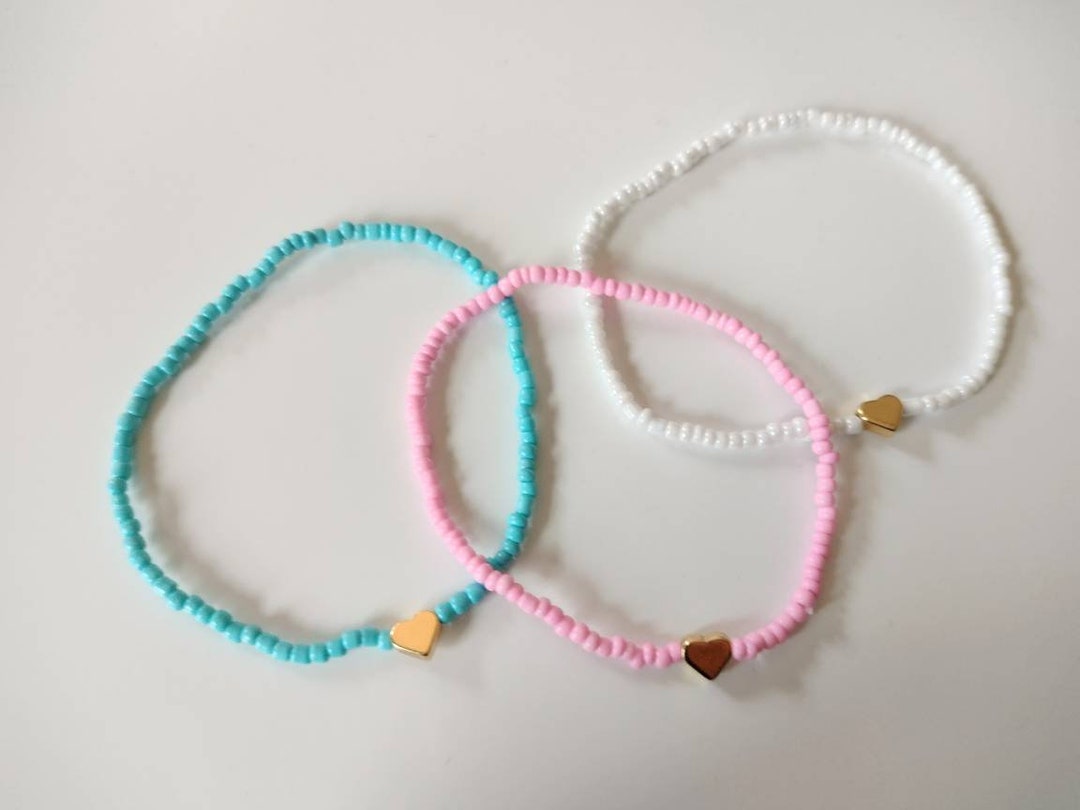 Teenager/older Kids, Children's Summer Beaded Anklet Set of 3 - Etsy