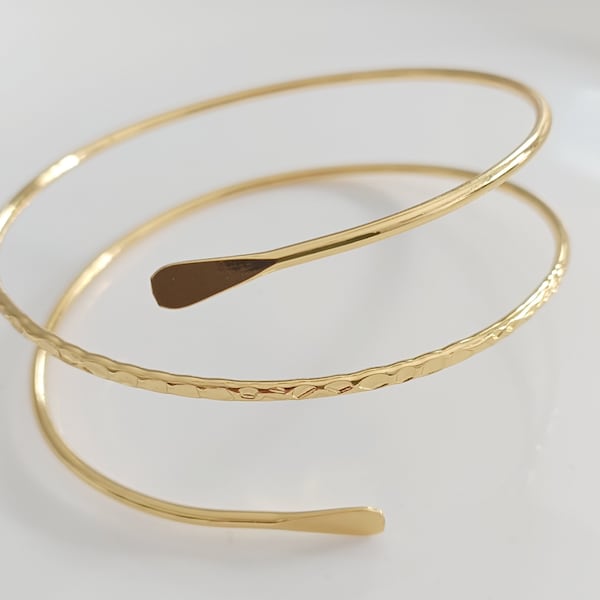 Gold Arm Cuff - Etsy