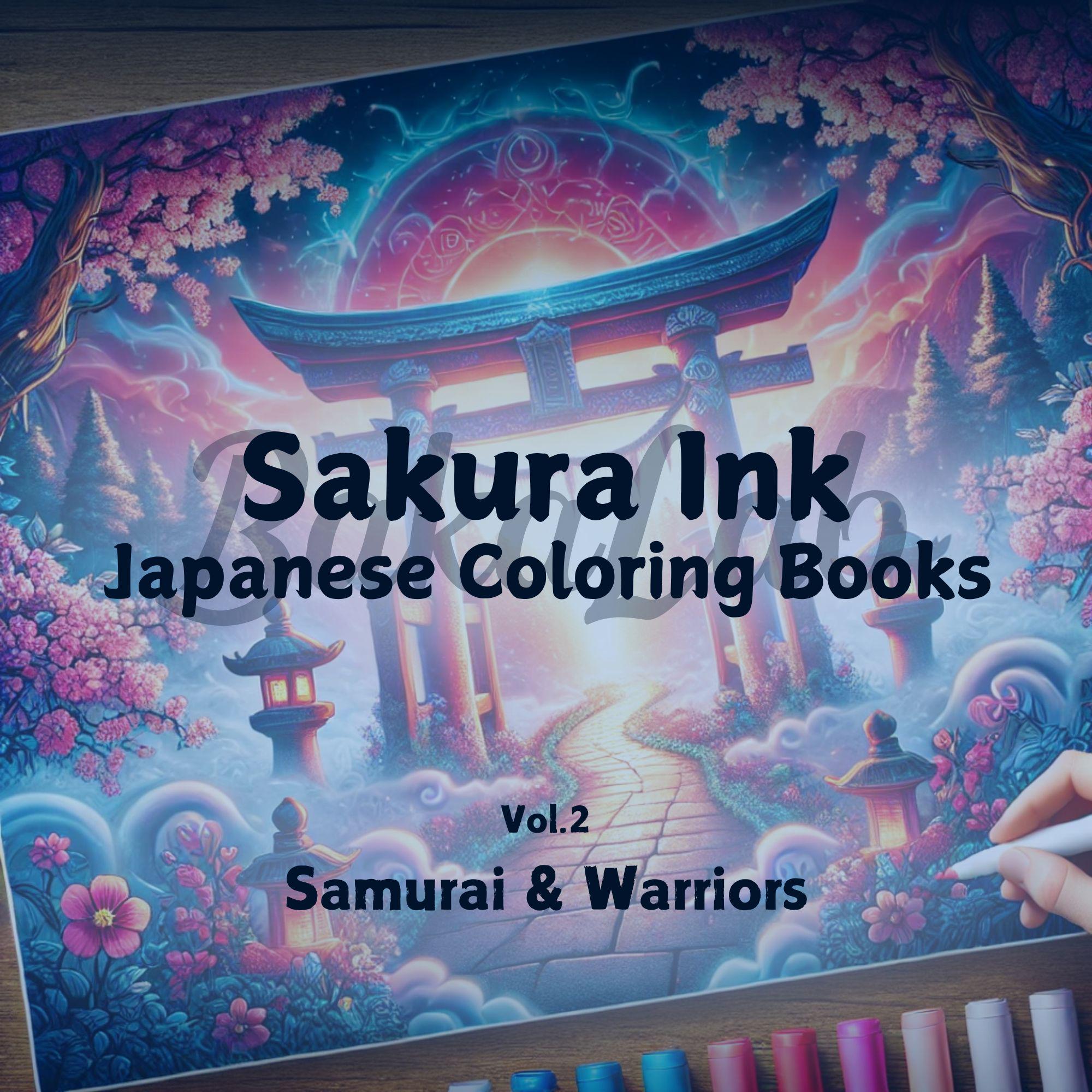 Japanese Coloring Books - Vol.2 - Samurai & Warriors - Printable PDF ...
