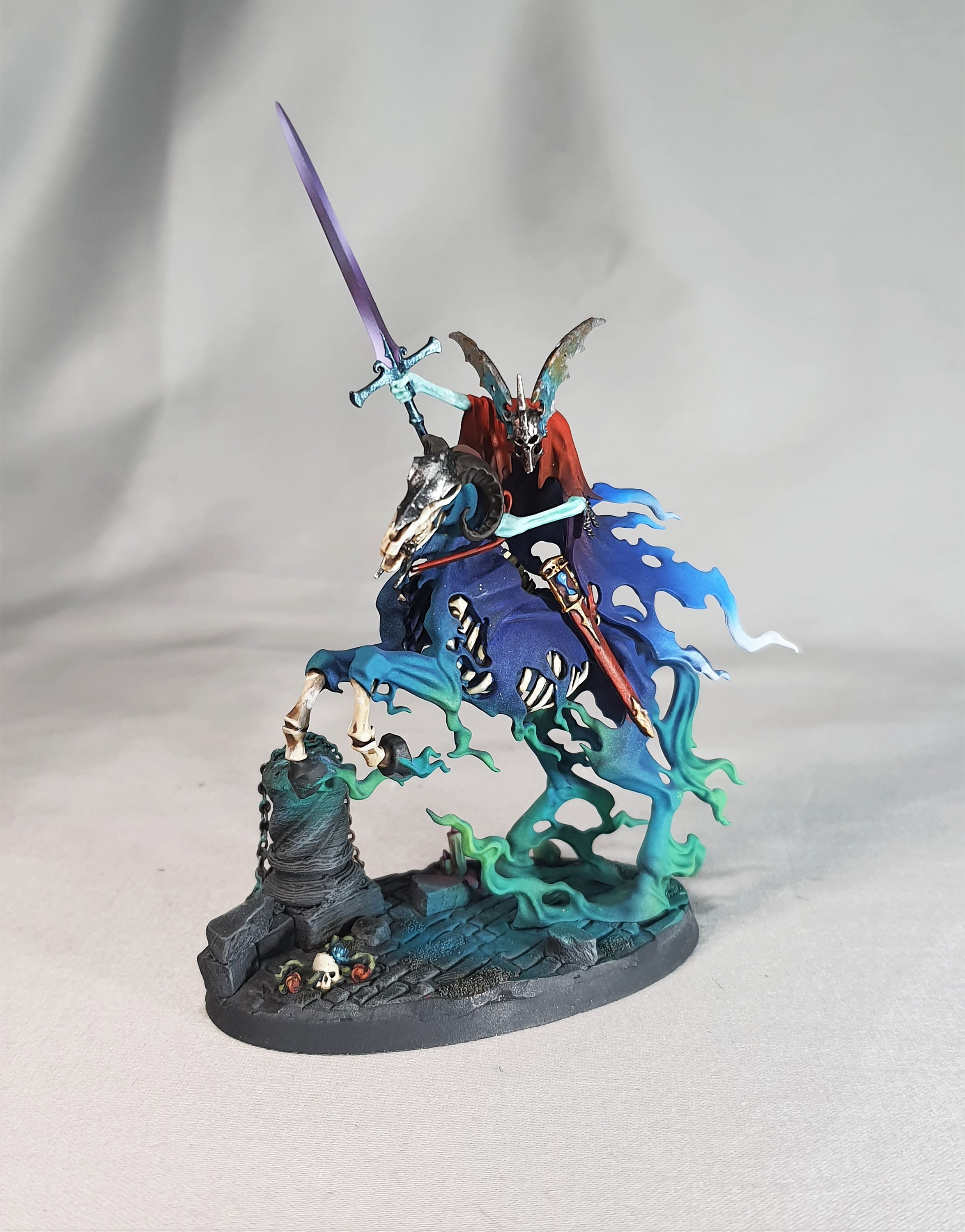 Knight of Shrounds on Ethereal Steed Painted Original Miniature ...