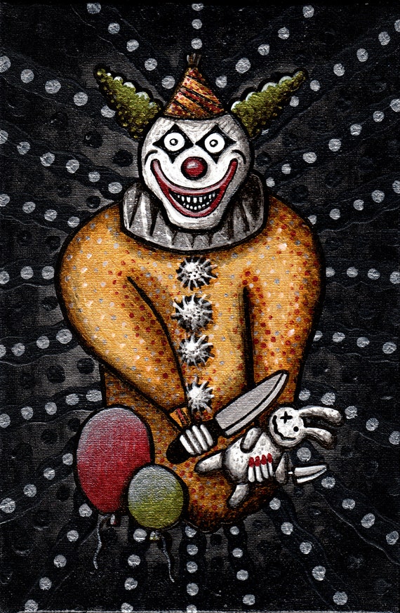 Scary Clown Paintings