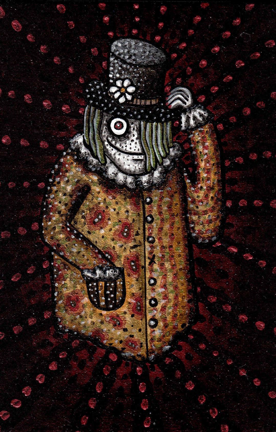 Spooky Gentleman, Spooky Art Print, Printable Art, Acrylic Art, Creepy ...