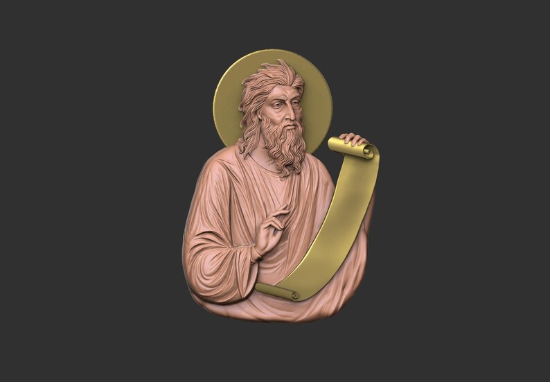 The Four Major Prophets – STL Relief Icons | Isaiah, Jeremiah, Ezekiel ...