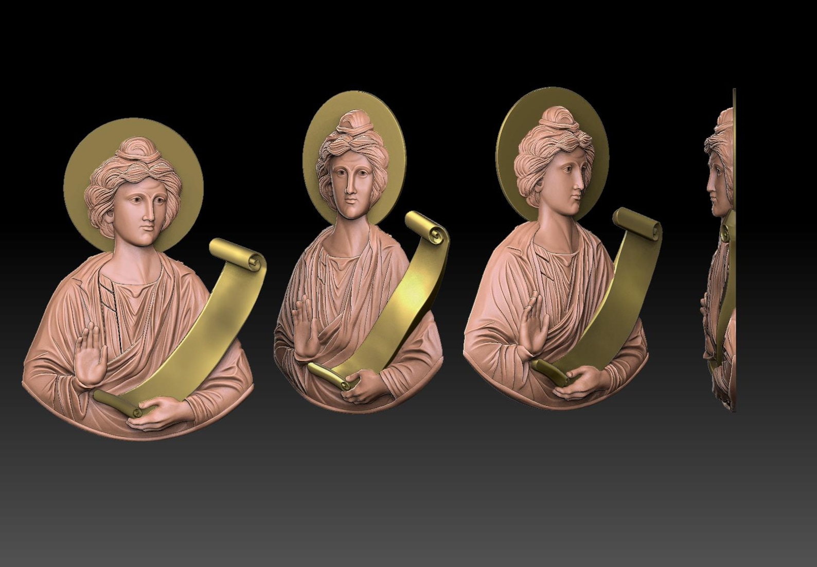 The Four Major Prophets – STL Relief Icons | Isaiah, Jeremiah, Ezekiel ...
