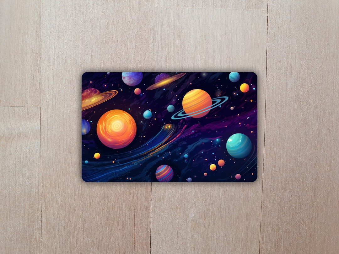 Pattern of A Space, Galaxy Card Skin Cover, Planets and Stars Skin ...