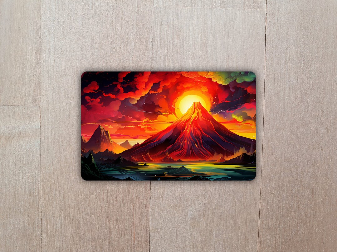 Big Volcano Eruption Card Skin, Volcano Card Skin, Debit Card Sticker ...